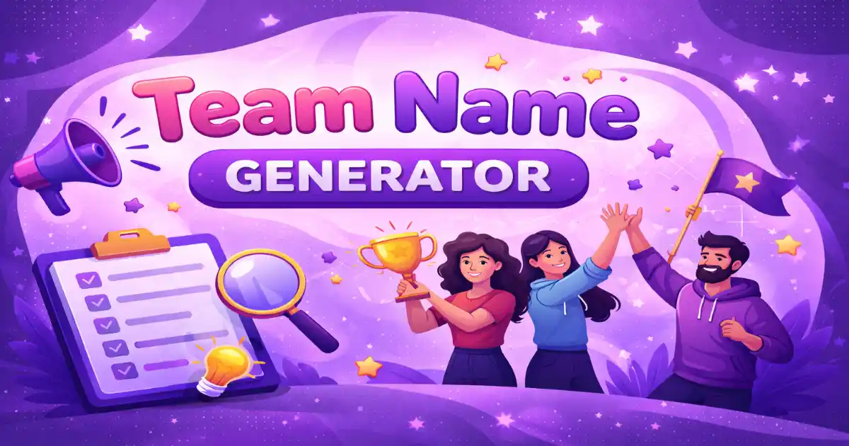 Team Name Generator - TeamNameFactory.com
